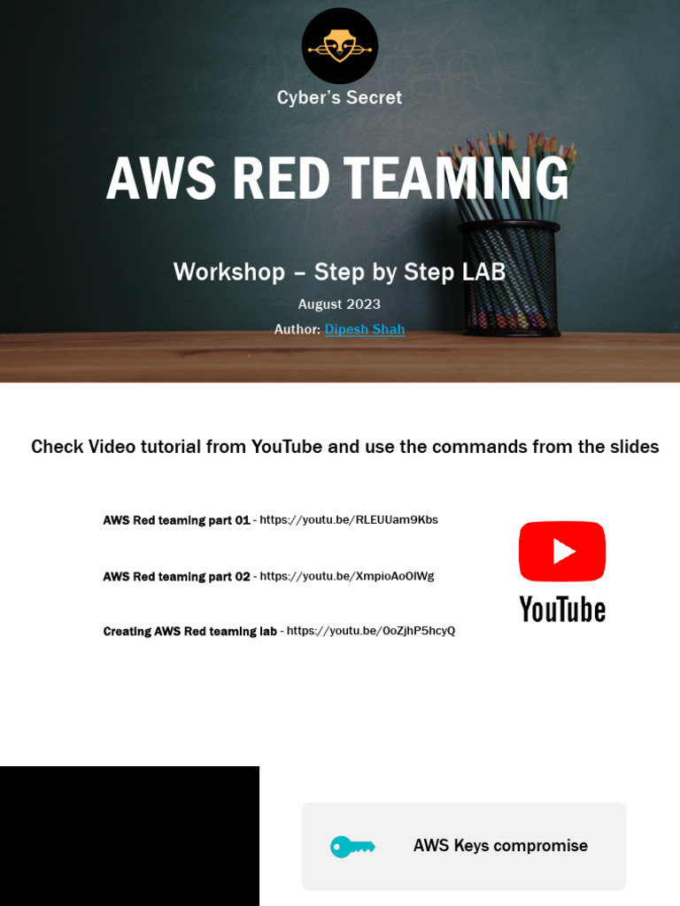 AWS Red Teaming Complete Guide With Video Tutorial | PDF | System ...