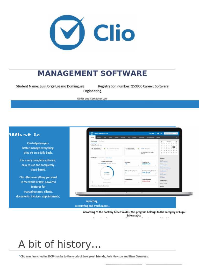 Legal Management Software Clio | PDF | Computing | Software