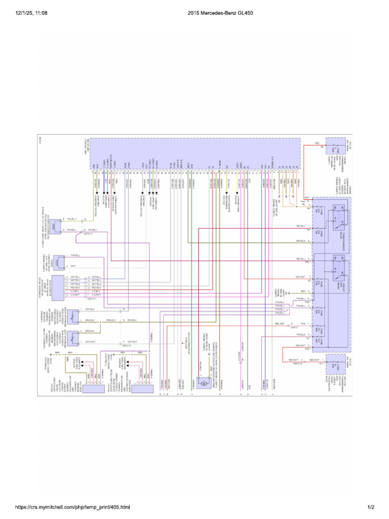 2015 Mercedes-Benz GL450 3.0L Turbo, Engine Performance Circuit (1 of 6 ...