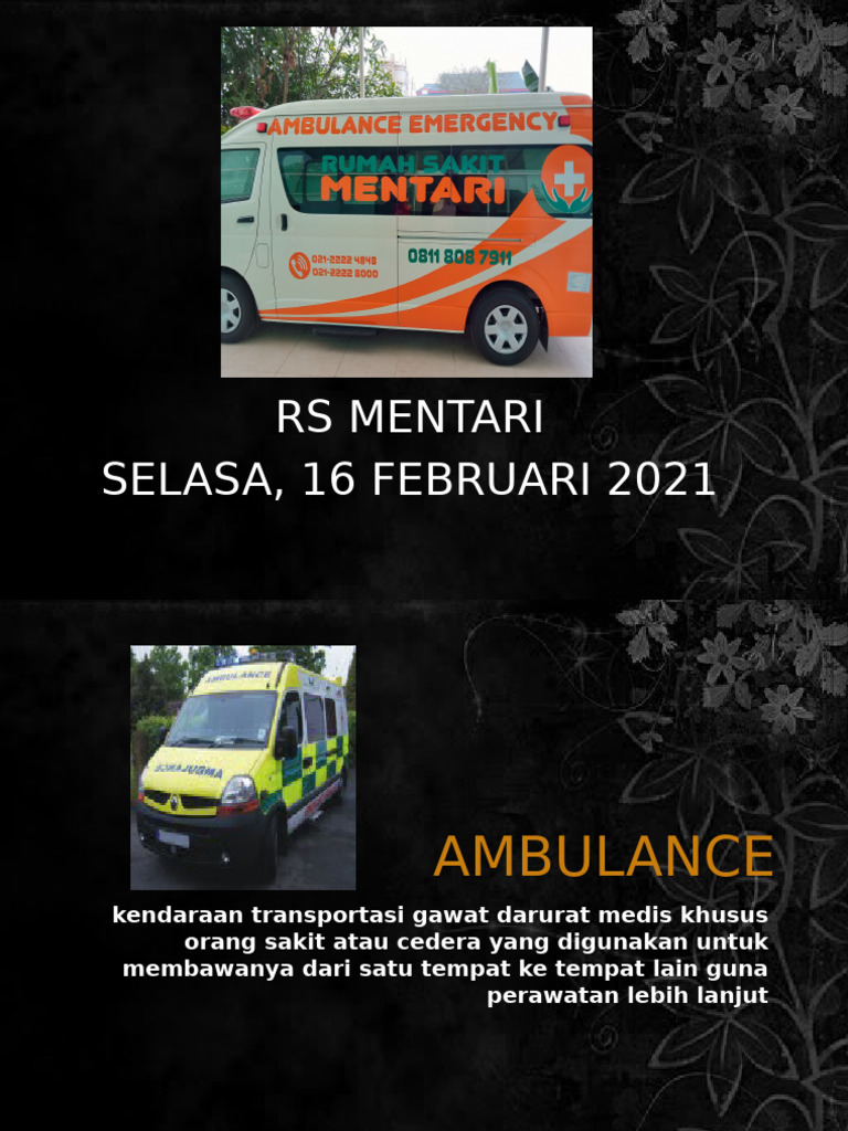 Prosedur dan Peralatan Ambulans RS Mentari | PDF