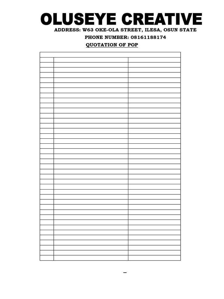 Oluseye Creative | PDF