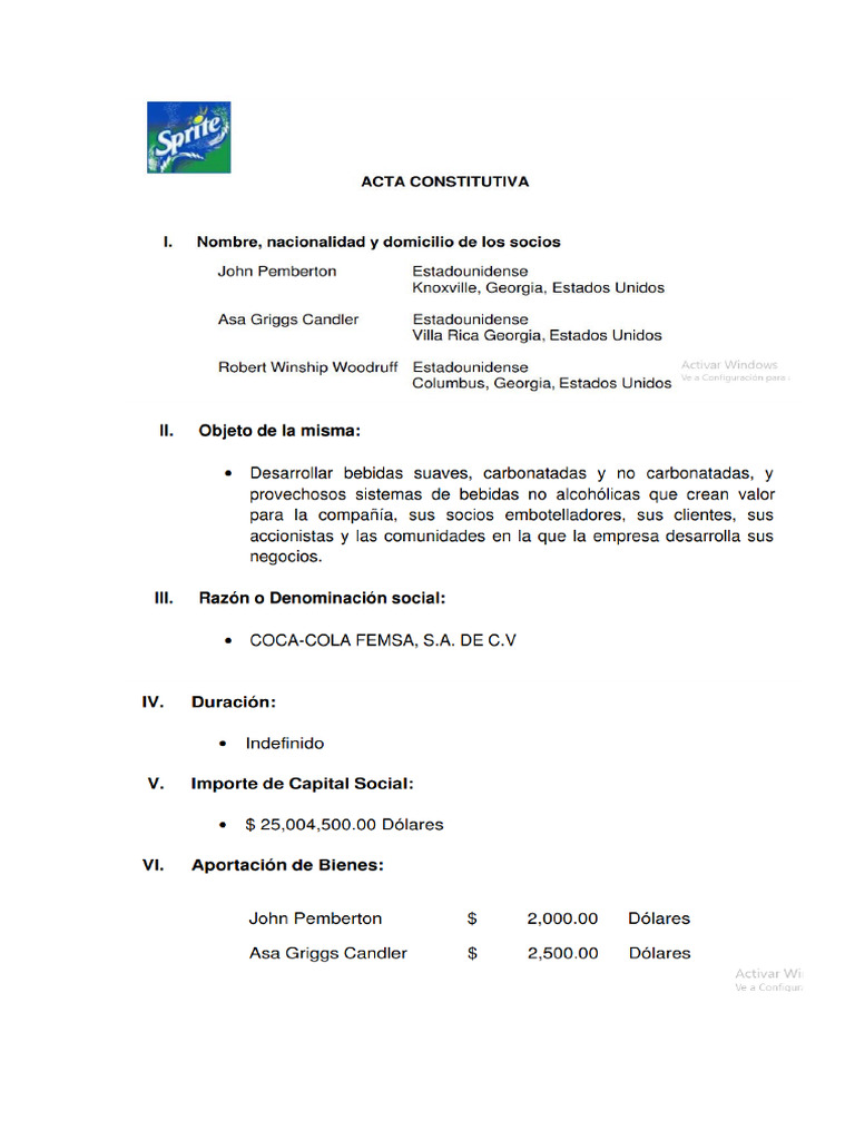 Acta de Sprite | PDF