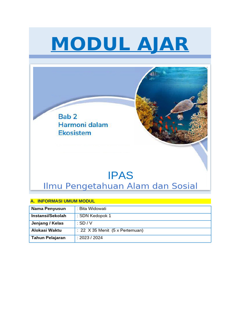 BAB 2 - MA IPAS Kls 5 (datadikdasmen.com) | PDF