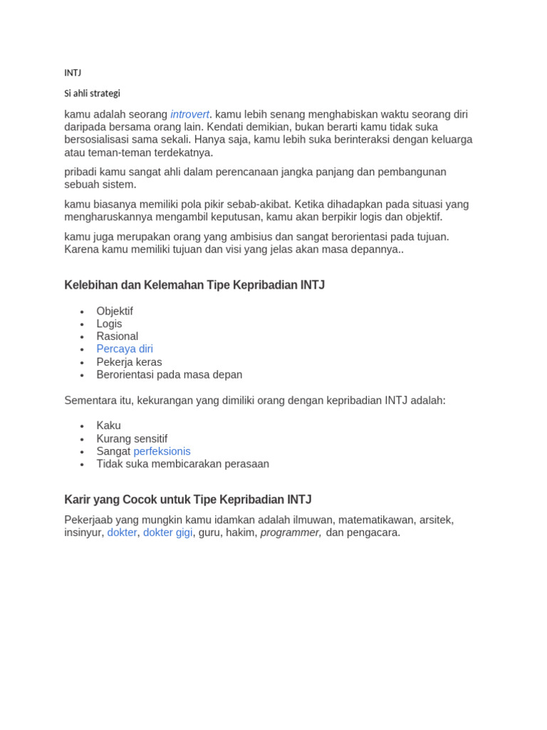 INTJ | PDF