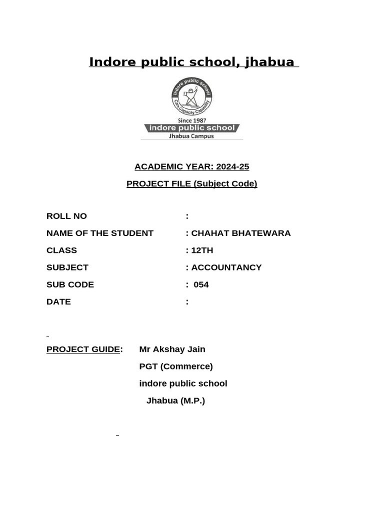 Project Front Pages | PDF