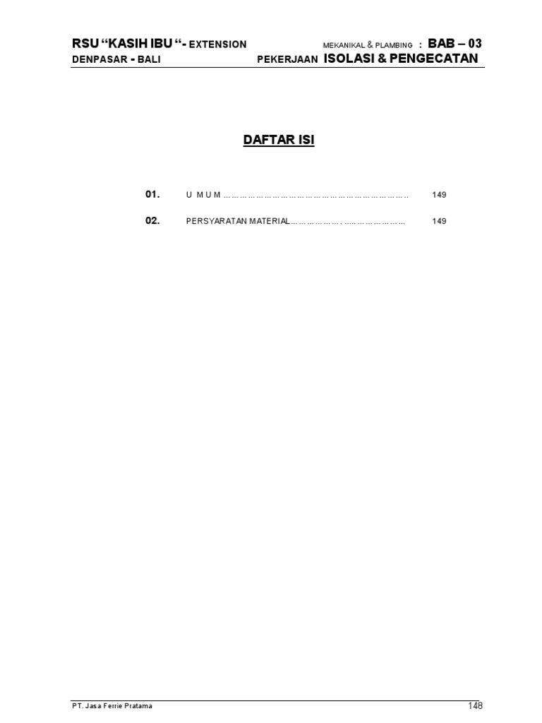 Contoh RKS MEKANIKAL - 03 PEKERJAAN ISOLASI | PDF | Teknologi & Rekayasa