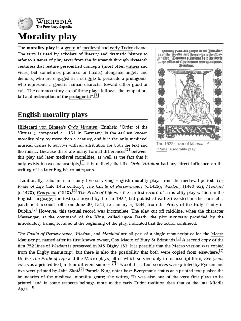 Overview of Medieval Morality Plays | PDF