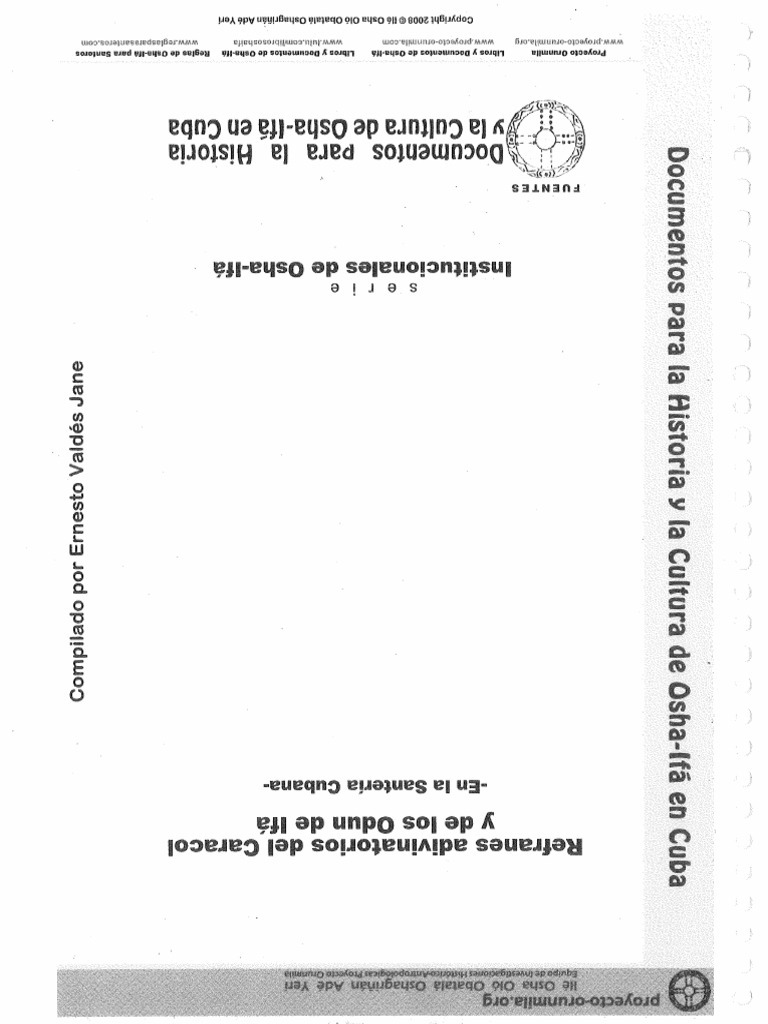 Refranes Adivinatorios Del Caracol y de Los Odun de Ifa | PDF