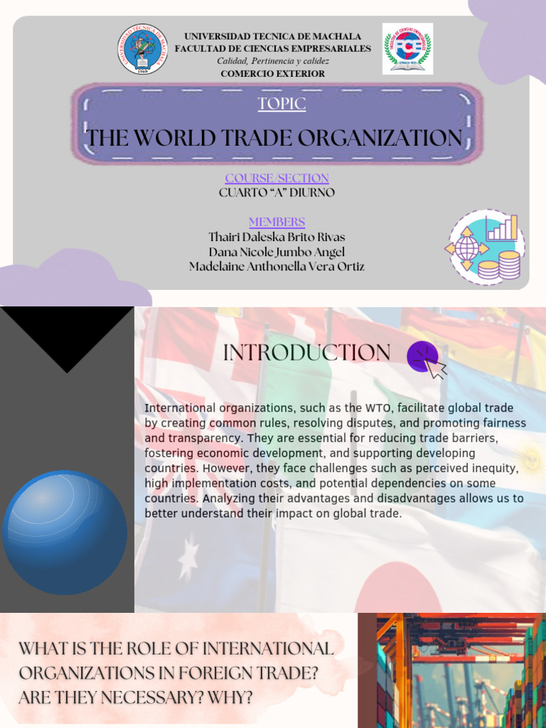 GROUP 8, TERCERO | PDF | World Trade Organization | Market Access