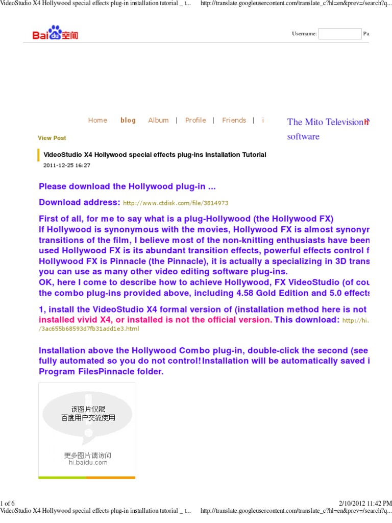 Video Studio X4 Hollywood Special Effects Plug-In Installation Tutorial ...