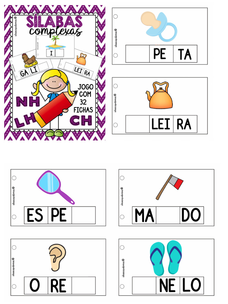 Sílabas Complexas NH CH LH | PDF