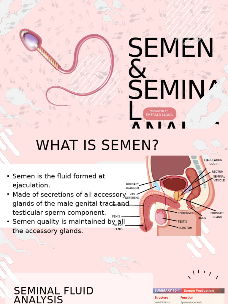 Semen and Seminal Fluid3 | PDF | Semen | Sexual Anatomy