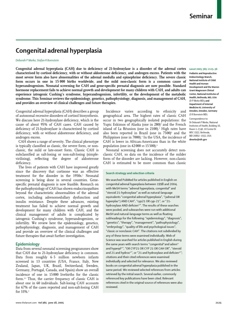 Congenital adrenal hyperplasia | Adrenal Gland | Polycystic Ovary Syndrome