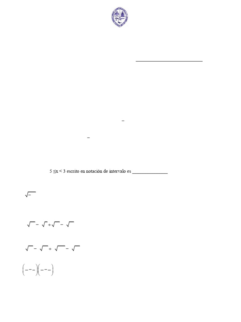 Práctica Final de Matematica Basica (Mat - 014) Noviembre 2024 | PDF ...