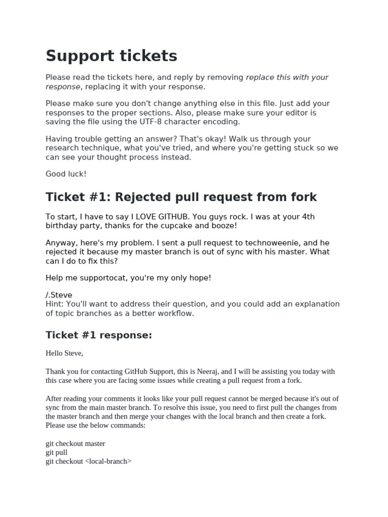 Github_tickets_answered | PDF | Information Technology | Software