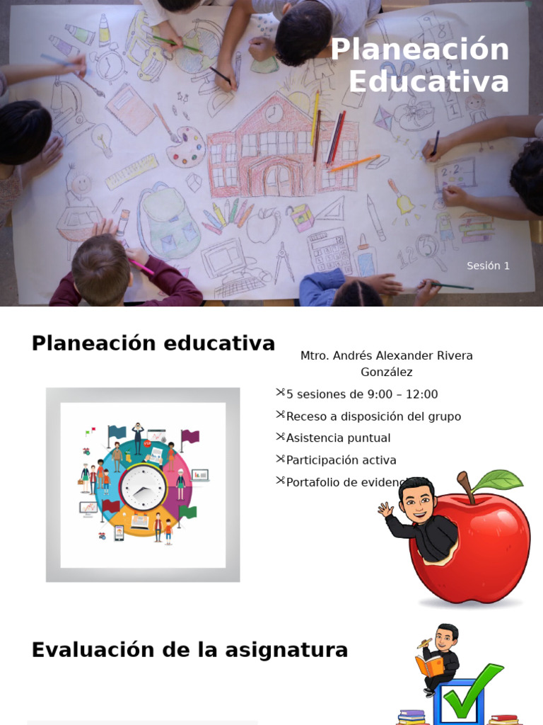 Sesión 1. Planeación Educativa | PDF | Planificación | Maestros
