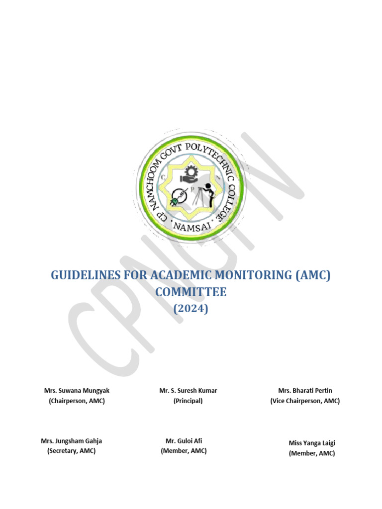 Academic Monitoring Committe | PDF | Educational Technology | Evaluation