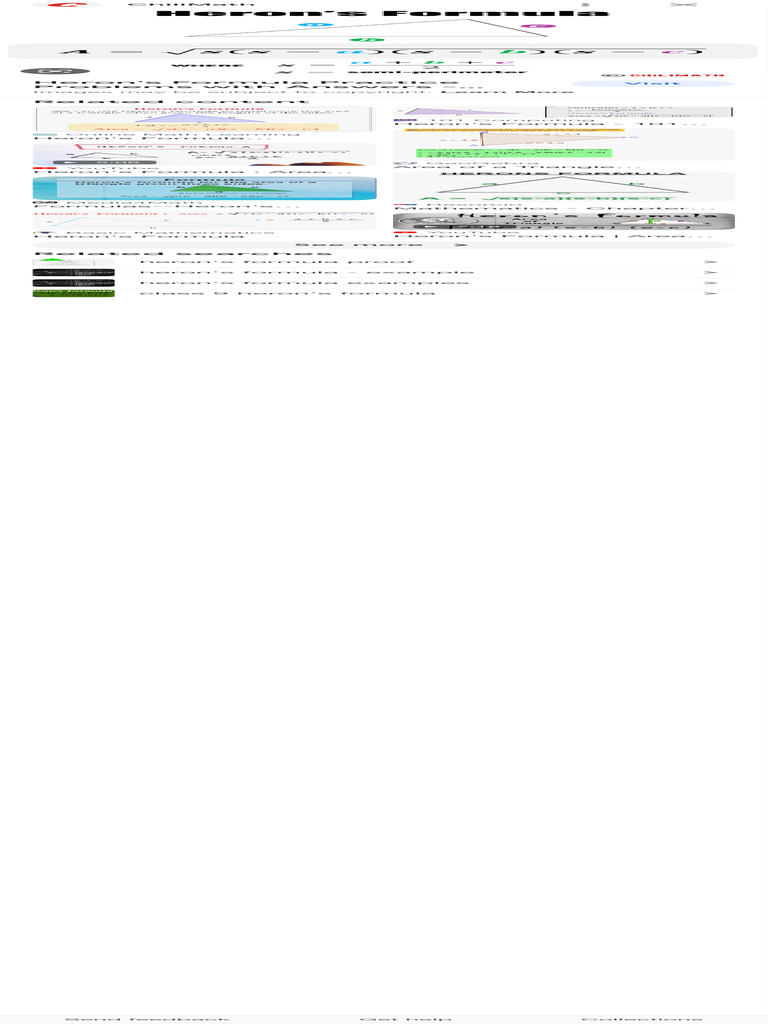 Herons Formula - Google Search | PDF