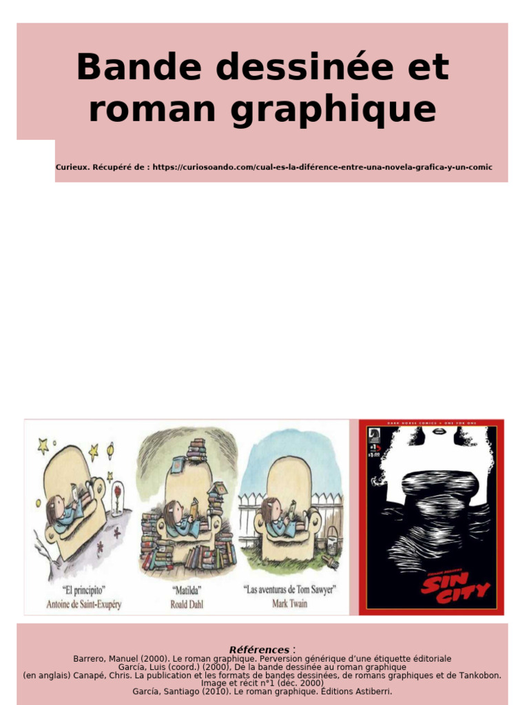 Différences entre bande dessinée et roman graphique | PDF | BD | Romans