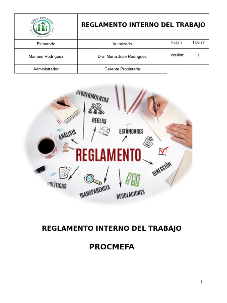 Reglamento Interno Del Trabajo | PDF | Derecho laboral | Business
