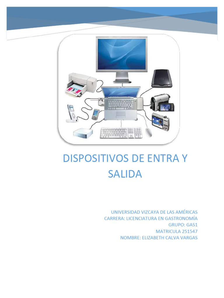 Dispositivos de Entrada y Salida en Informática | PDF | Periférico ...