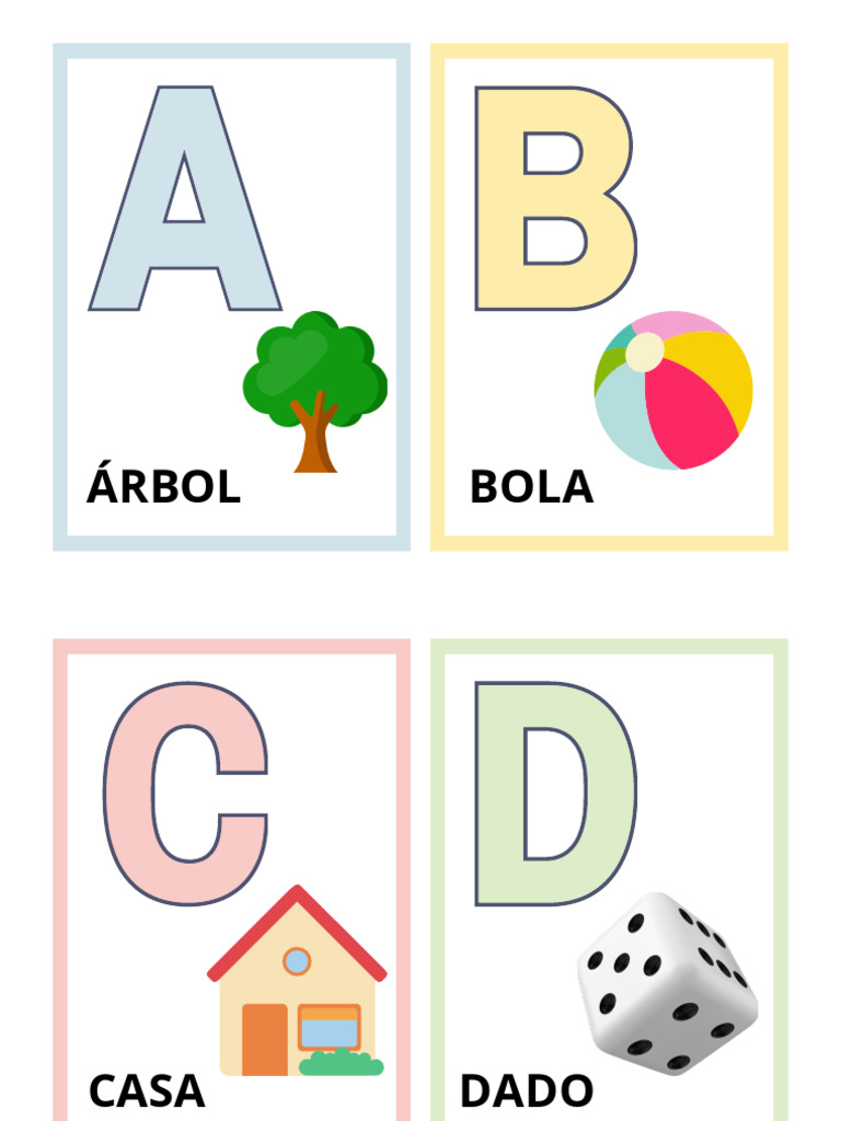 Alphabet Flashcards for Speech Therapy in a Colorful Photographic Style ...
