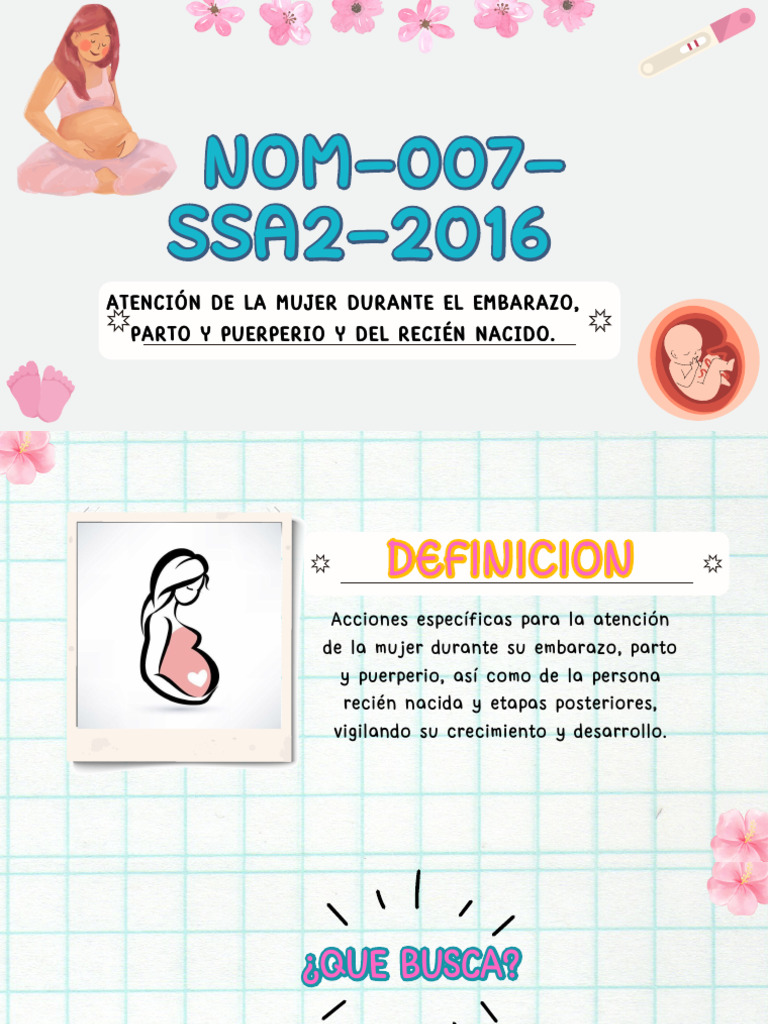 Presentacion NOM 007 SSA2 2016 - 20250125 - 164751 - 0000 | PDF | Parto | El embarazo