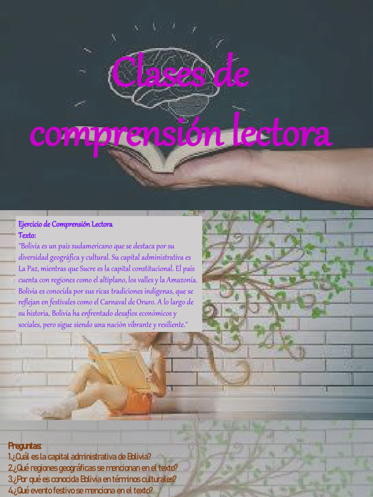 Clases de Comprension | PDF | Bolivia | Asunto (gramática)