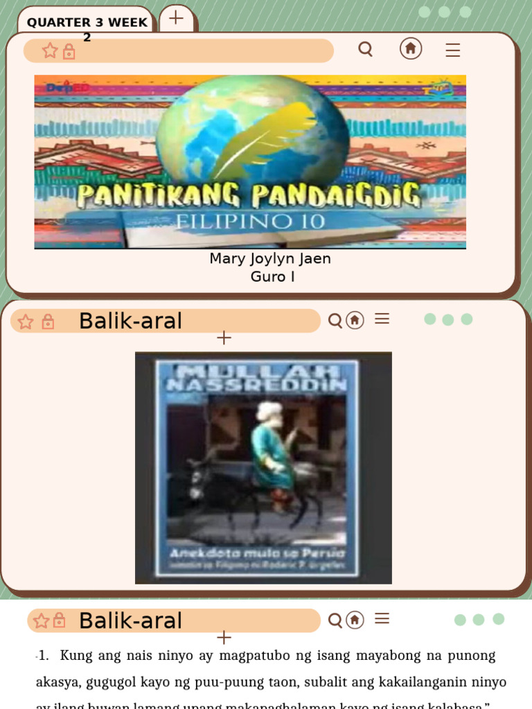 Unang Gawain (Ikalawang Pangkat) | PDF