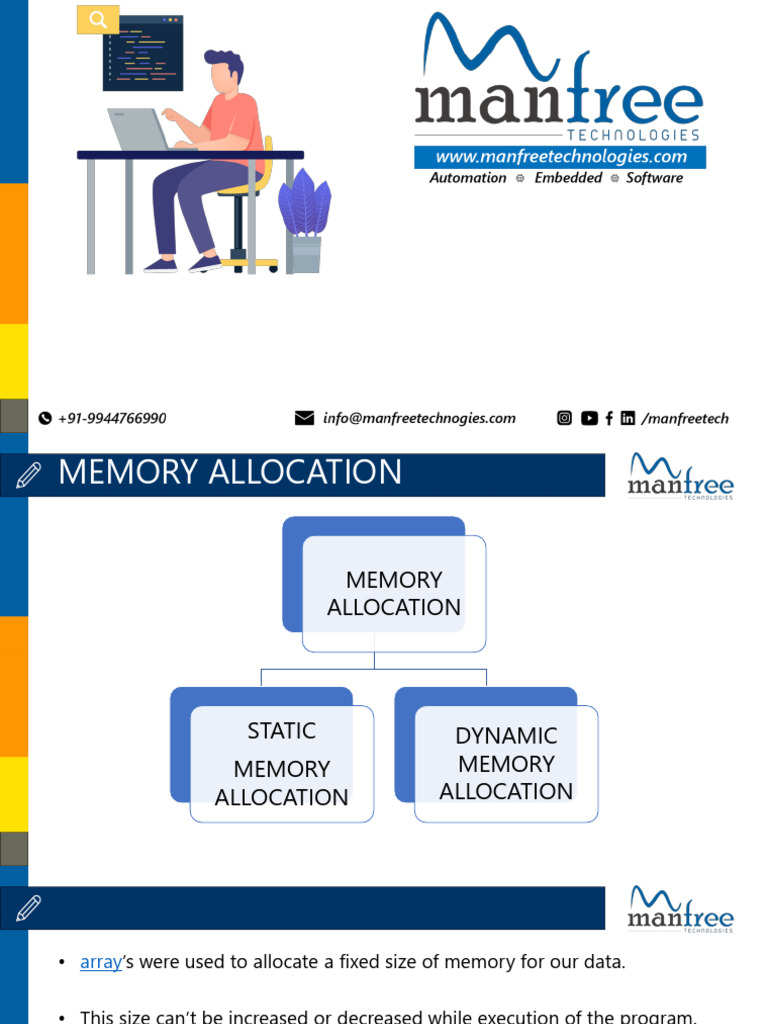 12.C Dynamic Memory Allocation | PDF | Pointer (Computer Programming) | Computer Engineering