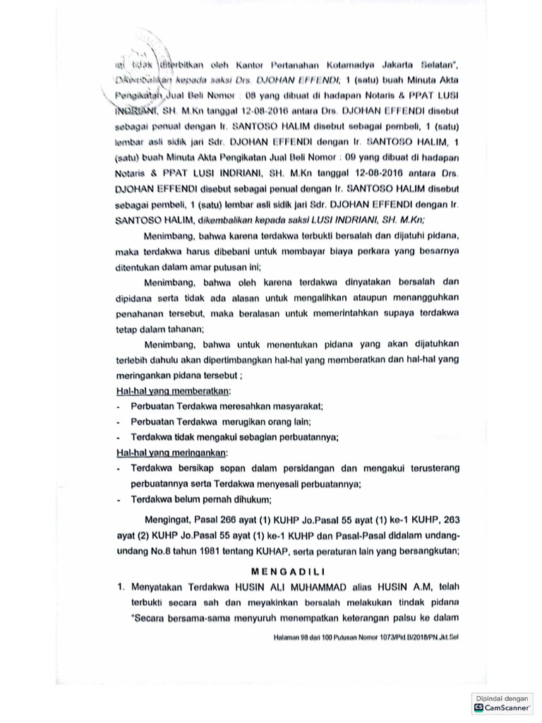 Amar Putusan 1073 | PDF