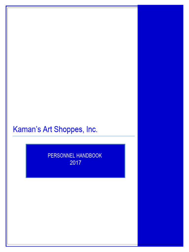 2023 KAS Personnel Handbook | PDF | Overtime | Employment