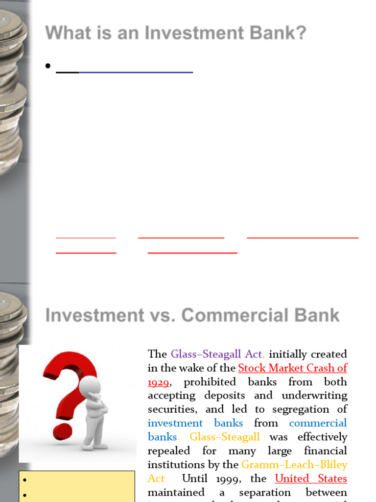 Investment Banking Explained | PDF | Investment Banking | Mergers And ...