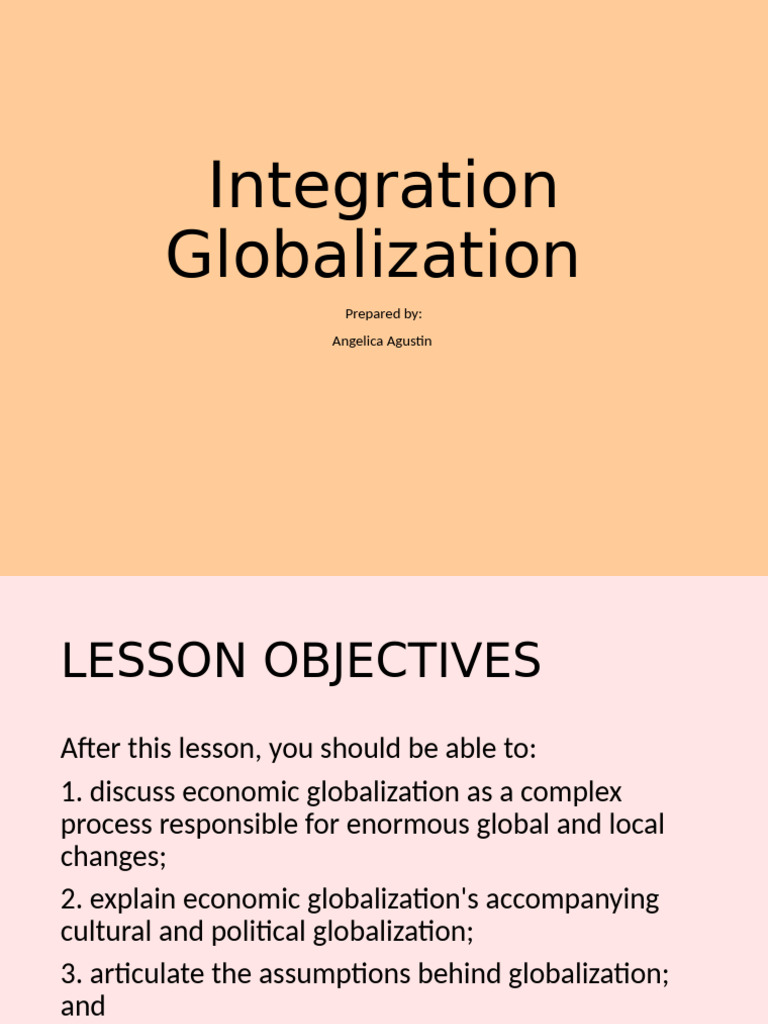 Integ - Globalization WPS Office | PDF | Globalization | Poverty