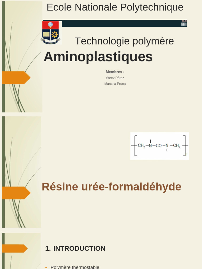 Résine Mélamine-Formaldéhyde: Synthèse et Applications | PDF | Époxy ...