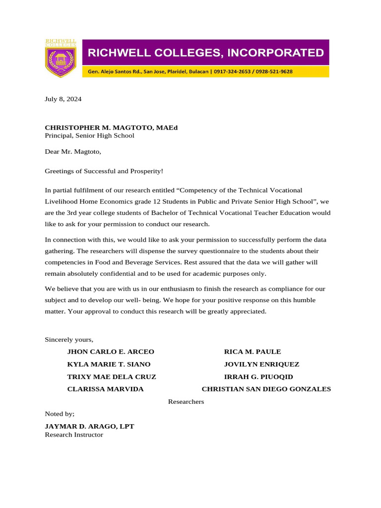 To Mr. Magtoto | PDF