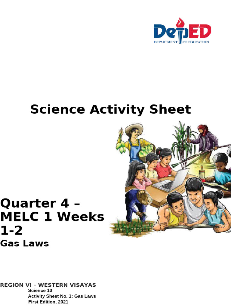 LAS Science10 Q4 MELC 1 Week-1-2 | PDF | Gases | Pressure