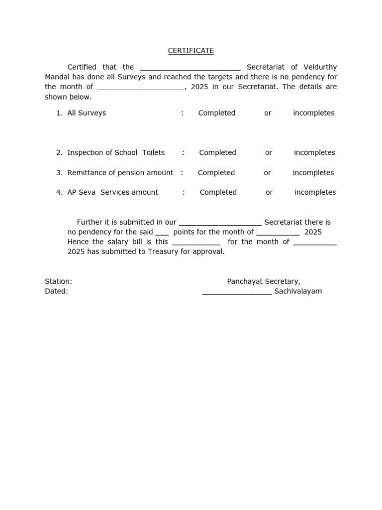 Certificates of VSF | PDF
