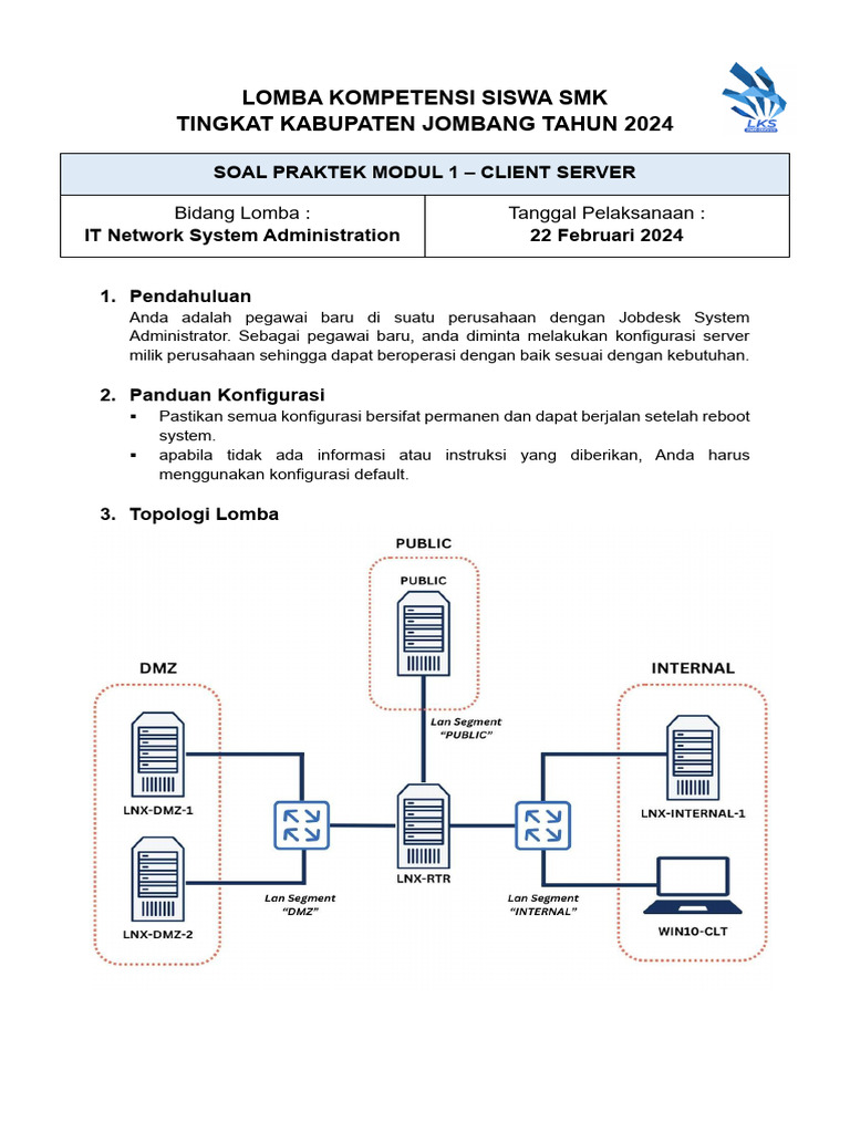 Soal Modul 1 - Client Server Environment | PDF