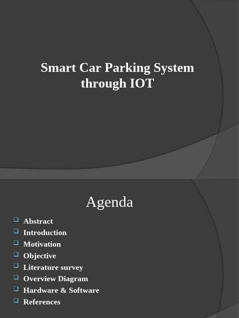 2 Smart Car Parking Sysetm First | PDF | Internet Of Things | Raspberry Pi