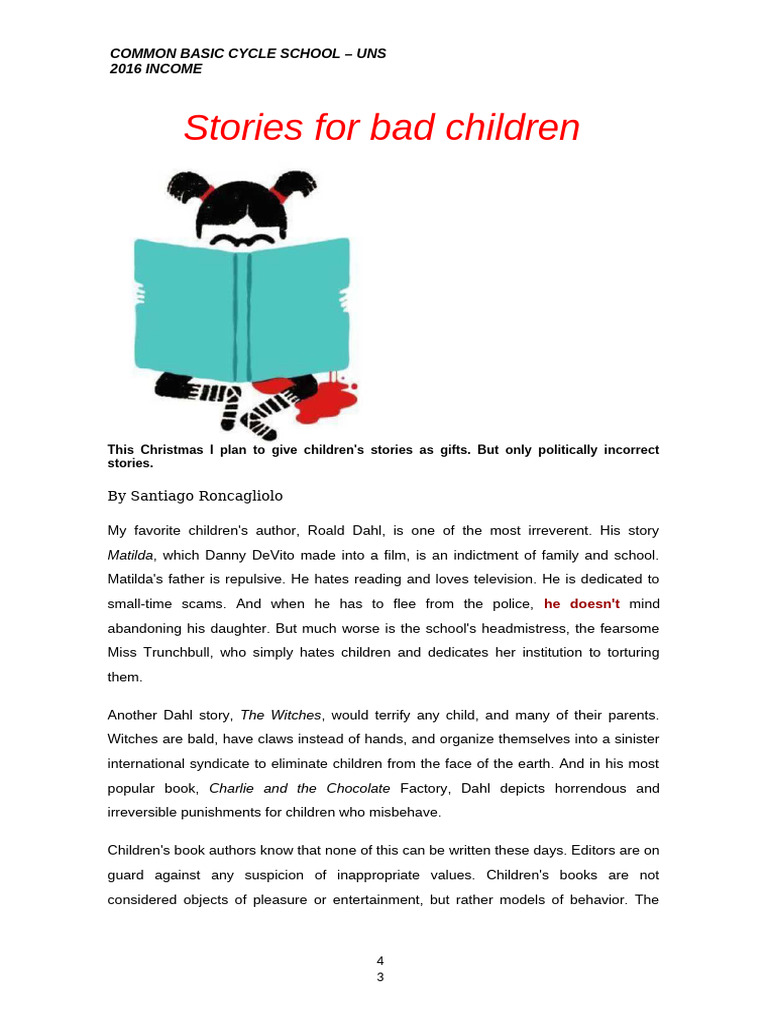 Stories for Bad Children | PDF