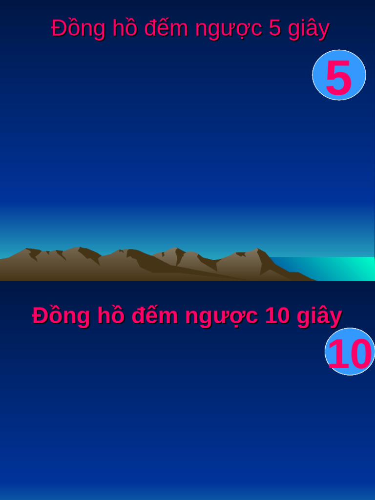 Dong Ho Dem Nguoc 510152025 Chen VaoPowerpoint | PDF