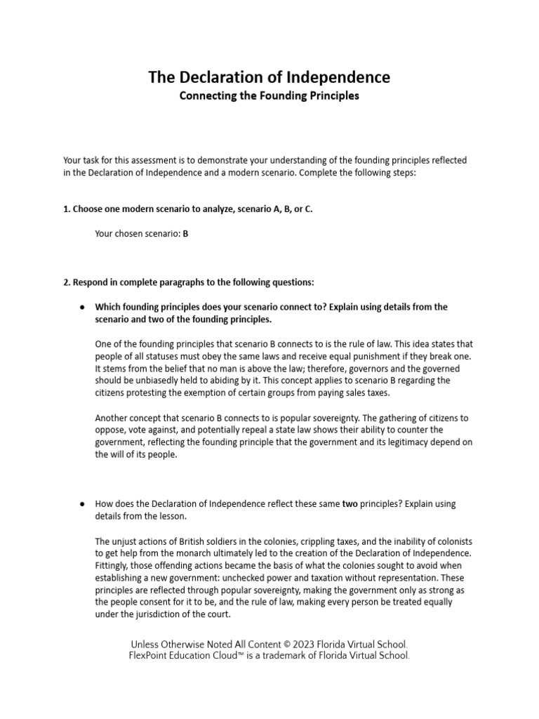 Founding Principles in Modern Context | PDF | United States Declaration ...