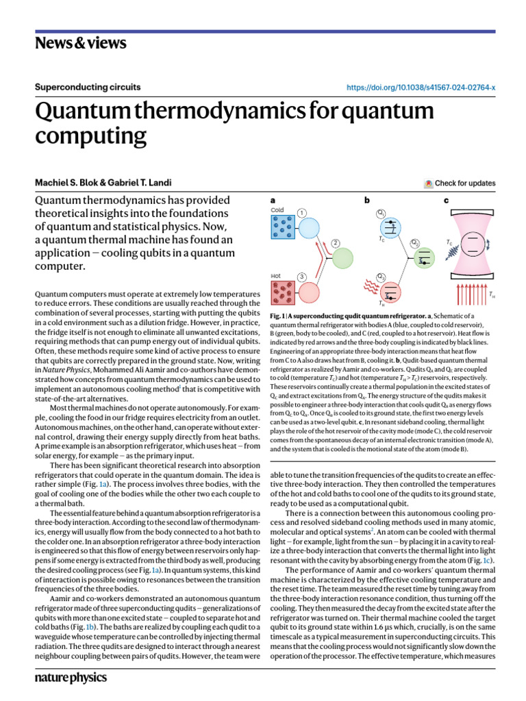 s41567-024-02764-x | PDF | Quantum Computing | Temperature