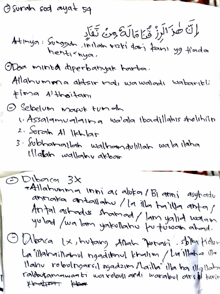 Doa Doa Rizki | PDF