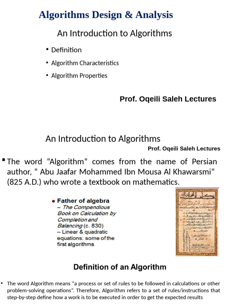 Algorithms 93 Slides Combined | PDF | Time Complexity | Algorithms