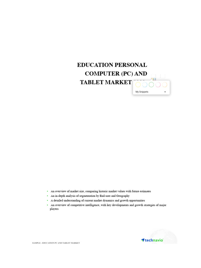 Education PC & Tablet Market 2023-2027 | PDF | Personal Computers