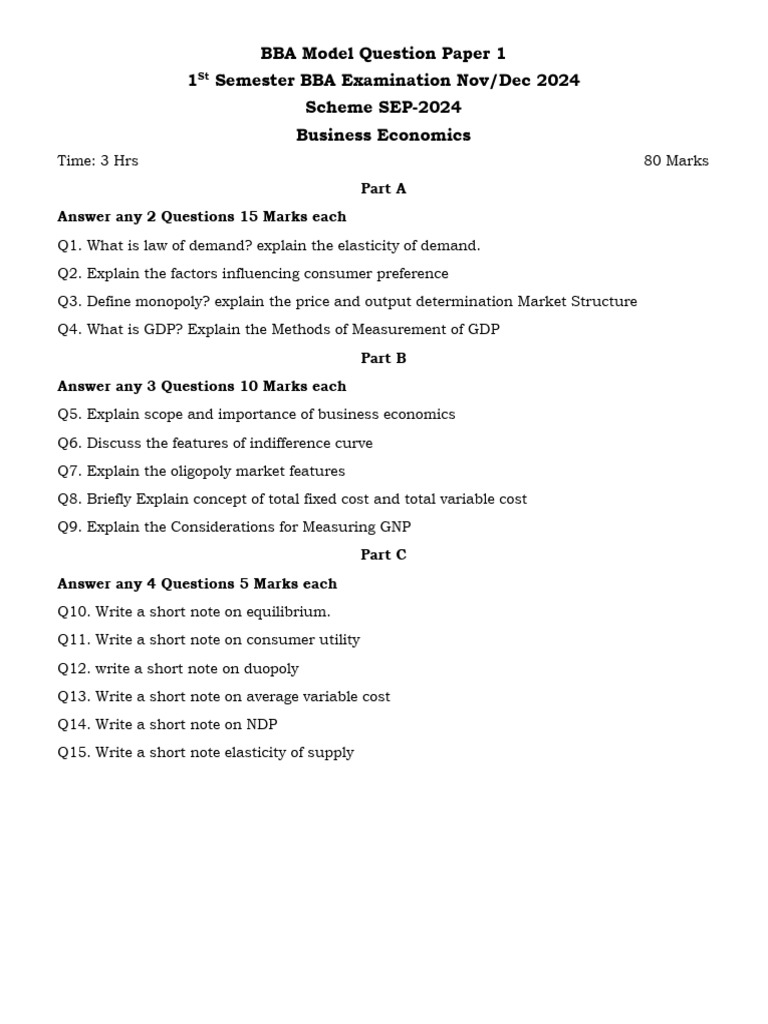 Be Imp or Model Q Paper | PDF