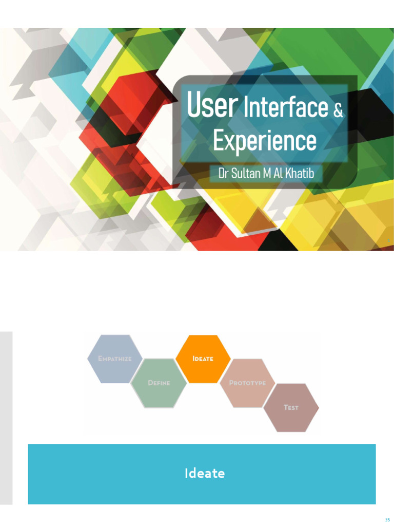 Introduction to User Interface Experience-NewCh4 2 | PDF ...