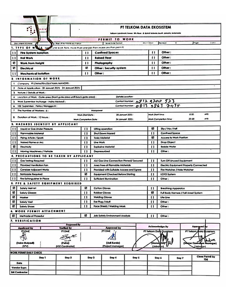 Permit HDC Gas Hydrant Fss 2025 | PDF